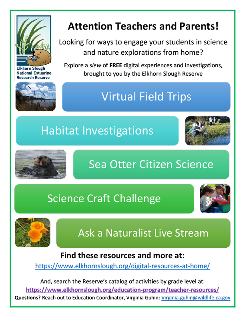 Learning From Home? We Can Help! - Elkhorn Slough